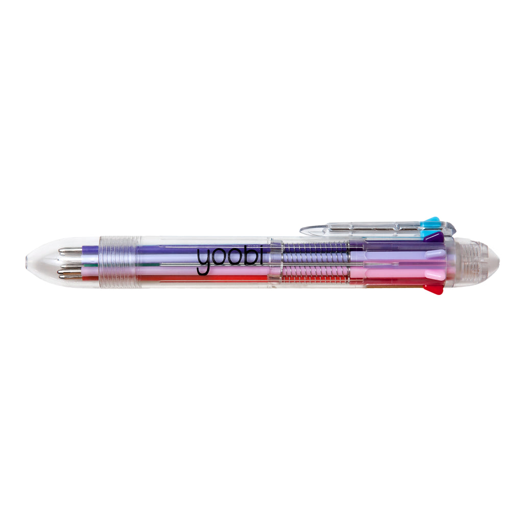 8- COLOUR RETRACTABLE BALLPOINT PEN - Yoobi Australia