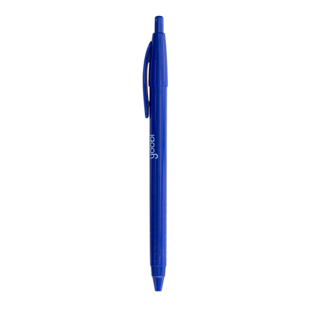 BALLPOINT RETRACTABLE TRIANGLE PEN, BLUE INK, 12PK - BLUE - Yoobi Australia